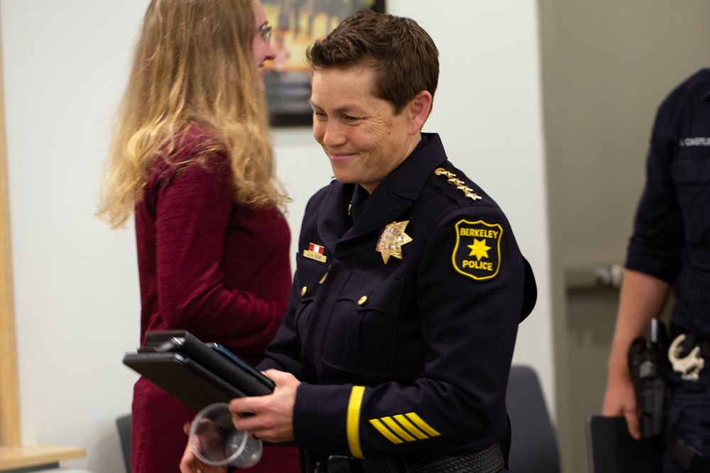 Berkeley Police Chief Jen Louis is now the city's top cop