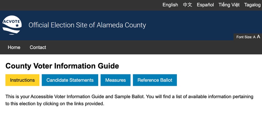 2024 Election: How to find your Alameda County voter guide online